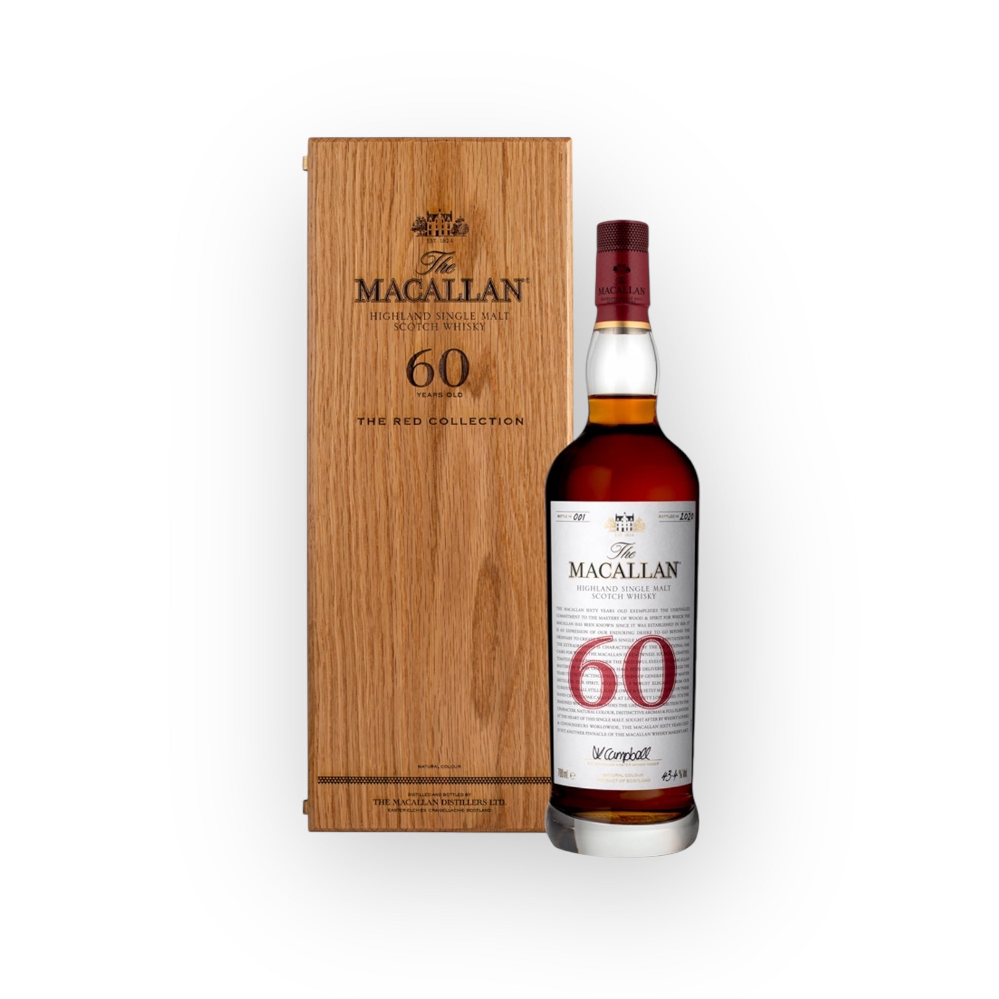 Macallan 60 Year Old The Red Collection Single Malt Scotch Whisky (2024 ...